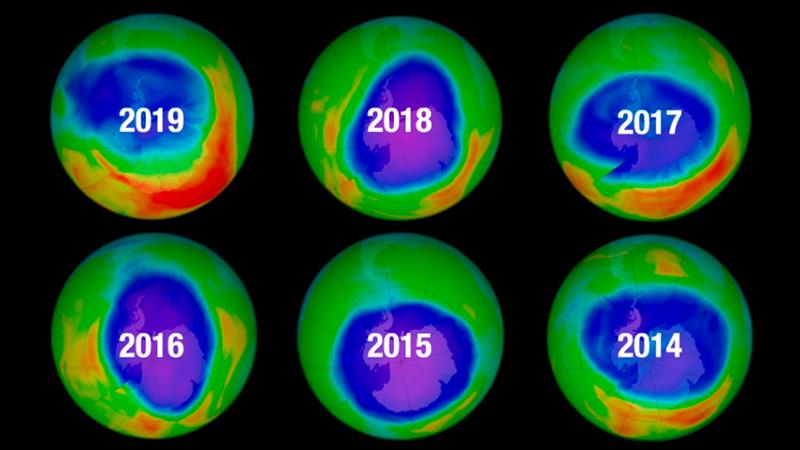 Buraco na camada de ozônio atingiu menor tamanho desde 1982, revela ... Buraco na camada de ozônio atingiu menor tamanho desde 1982, revela ...